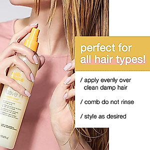 milk_shake Leave-In Conditioner Spray Detangler for Natural Hair - Protects Color Treated Hair and Hydrates Dry Hair - Leave In Conditioner For Soft and Shiny Straight or Curly Hair, 11.8 Fl Oz