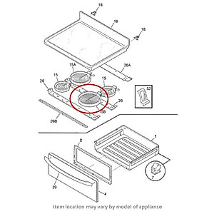 316135401 316224201 Range Surface Element Kenmore Frigidaire Gibson New Oem Part 11
