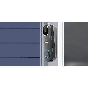 Lorex 1080p Wired WiFi Smart Video Doorbell Camera w/No Subscription Fee - Smart Security Lighting, Motion Detection, 2 Way Talk, Includes 32GB MicroSD (Slate)