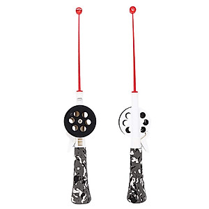 Liyeeo Low Resistance Lightweight 34cm Length Waterproof Ice Fishing Pole, Children Ice Fishing Rod, Ice Fishing Rod, for Children Beginner