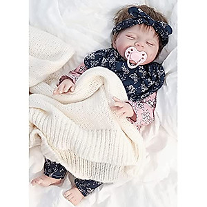 Silicone Lovedoll, 18 Inchs Look Real Silicon Baby Doll, Dolls That Look Real Girls, Best Birthday Gift for 3+ Girls,B