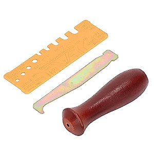 Emoshayoga Chainsaw File Tool Kit, Easy to Carry Fast Filing and Cutting Chainsaw Sharpener File Set 10Pcs Original Wood Handle for Craft for Garden