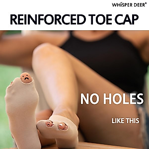 WHISPER DEER No Show Liner Socks Women - Size 4-7/7-10/10-13 Low Cut Invisible Cotton Sneaker Socks with Non Slip Grip (3/6/8 packs)