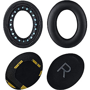 JULONGCR NC700 Earpads Replacement 700 Ear Pads Cups Ear Cushion Kit Covers Leather Parts Accessories Compatible with Bose Noise Cancelling Headphones 700/nc700. (Black)