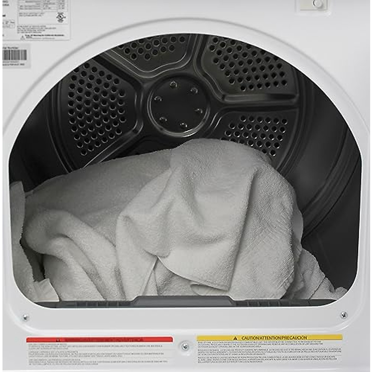 West Bend Clothes Dryer Front Load Gas, 6.7-Cu.Ft, White