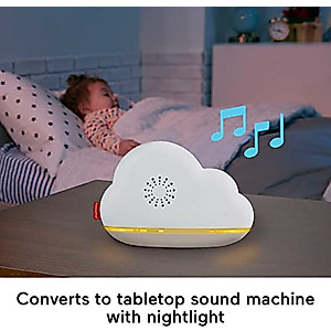 Fisher-Price Sound Machine Calming Clouds Mobile & Soother Convertible Crib to Tabletop with Music & Lights for Newborn to Toddler