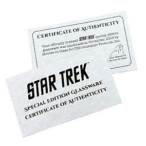 STAR TREK Quark's Bar Printed Pint Glass - Officially Licensed, Premium Quality, Handcrafted Glassware, 16 oz. Set of 4 Beer Glass - A Collectible Gift for Series Lovers, Birthdays & Special Occasions