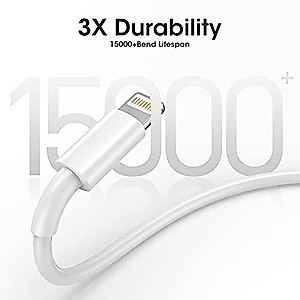 Short Apple iPhone Charging Cable 1 ft 4 Pack [Apple MFi Certified], iPhone Charger Lightning Cable 1 Foot, Fast iPhone Charging Cord for iPhone 14 Pro Max/iPhone 14/13Pro Max/13 Pro/12/11/XR, AirPods