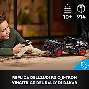 LEGO Technic Audi RS Q e-tron 42160 Advanced Building Kit for Kids Ages 10 and Up, This Remote Controlled Car Toy Features App-Controlled Steering and Makes a Great Gift for Kids Who Love Engineering