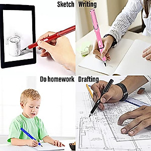 Ablink 6pcs Everlasting Pencil, Inkless Pencils Eternal with 6pcs Replacement Nibs, Infinite Pencil Magic Pencils, Portable Reusable Erasable Writing Pencil, for Writing Art Sketch Painting Tool