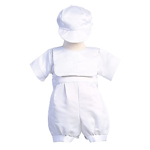 Baptism outfits for Boys Baby Boy Christening Outfit Baptismal Romper Clothes Ropa de Bautizo para Niño 12 months 9 blessing set baby boys' christening clothing white cross infant