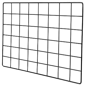 Homoyoyo Decor 5pcs Shelf Grid Wall Panels Hanging Plant Holder Metal Grid Wall Panel Iron Photo Rack Hanging Net Iron Background Wall ation Wire Wall Grid Mesh Black Ledge Picture Decor