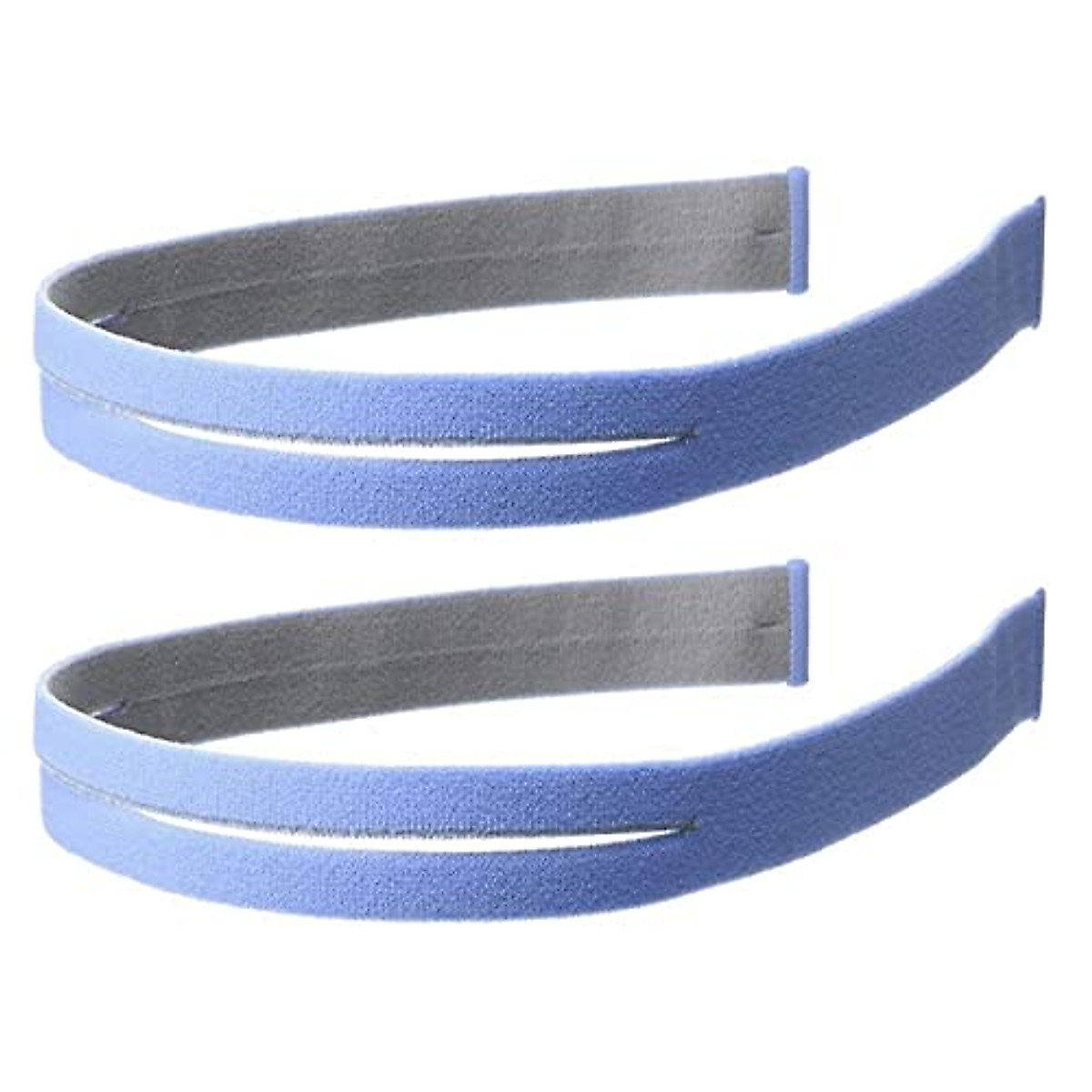 Airfit P10 Premium Durable CPAP Headgear Strap Replacement by Dreamfinder Supplies, Compatible with Resmed Airfit P10 Nasal Pillow CPAP mask with Headgear System, Blue/Gray (2 Pack)