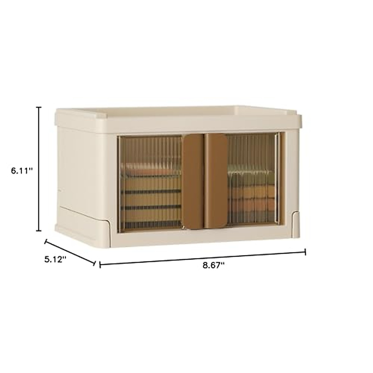 longvoyage Plastic Storage Bins Makeup tool storage box, jewelry storage box, stationery storage box, snack storage box,food pantry cabinet,Stationery storage box