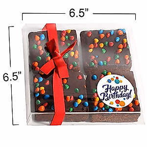 Birthday Gift Basket Chocolate Brownies Food Gift For Men Women Package | Nut Free | Kosher