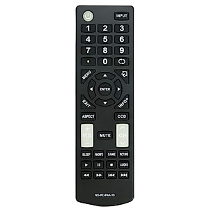 New NS-RC4NA-16 NSRC4NA16 Replacement Remote Control Compatible with Most Insignia TVs with a Model Number Ending in 10A, A11, A12, A13, A14, A15, A16, A17 or A18