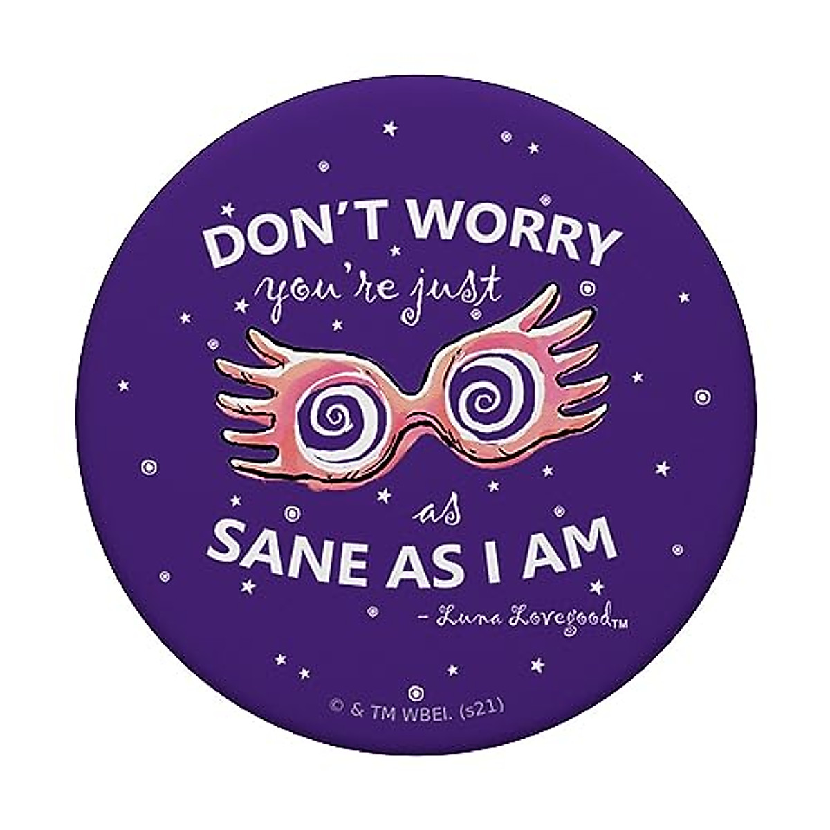 Harry Potter Luna Lovegood Spectrespecs White PopSockets Standard PopGrip