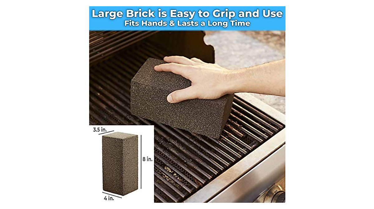 Non-Toxic Grill Cleaning Bricks - Restaurant Grade 4-Pack