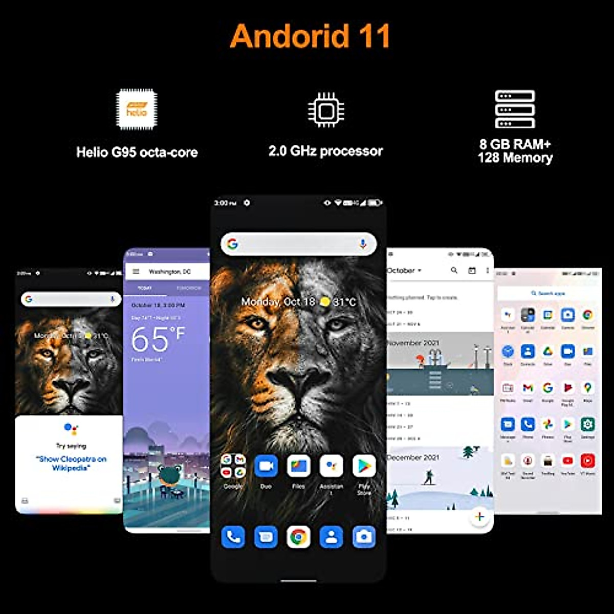 Rugged Smartphone Unlocked OUKITEL WP17 (Latest), 8300mAh Battery Cell Phones, Night Vision Camera with 64 MP Rear Camera, Android 11 with 8GB RAM + 128GB ROM, 6.78“FHD+ Display Mobile Phone