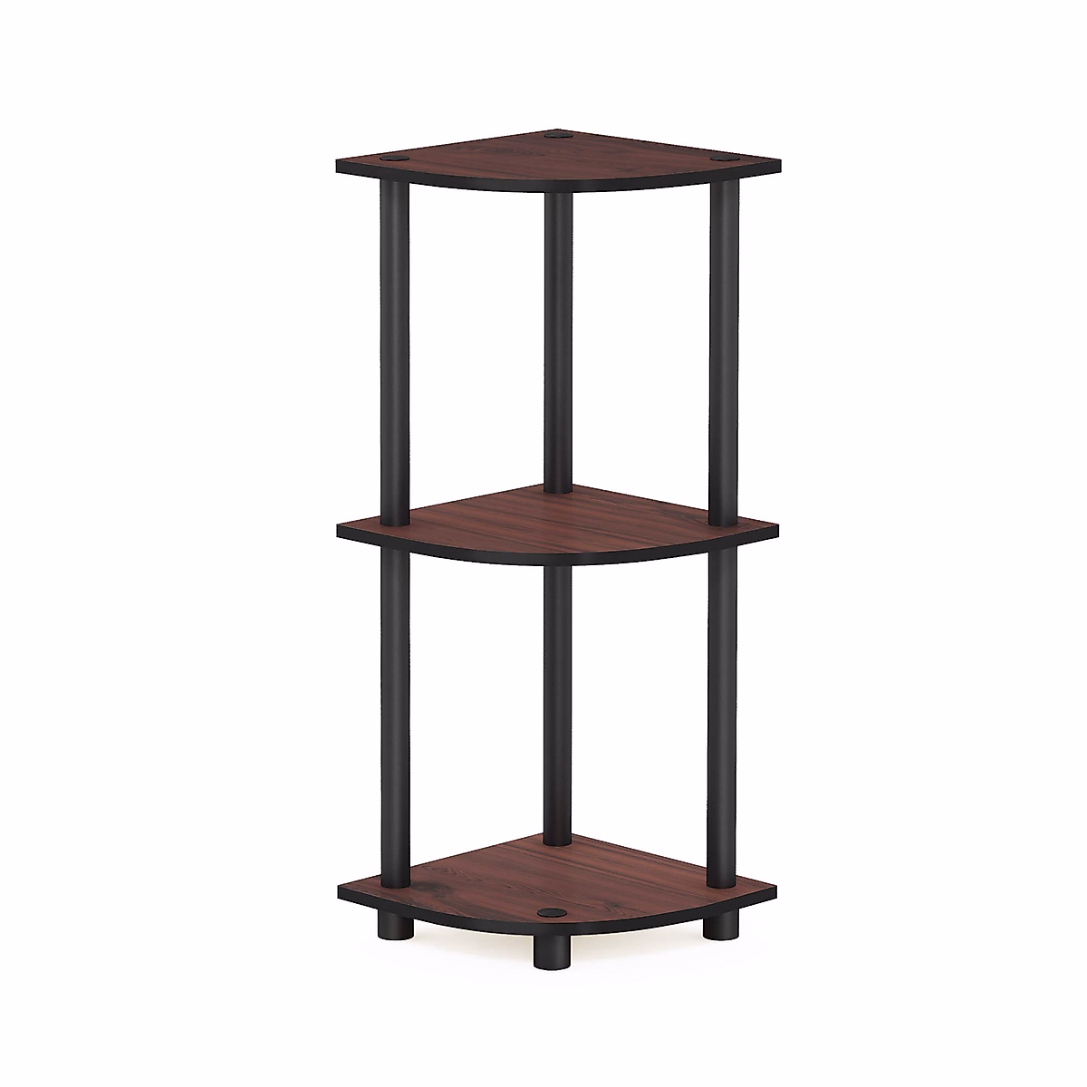 Furinno 3-Tier Storage Rack Bundle (Dark Cherry/Black)