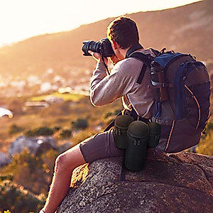 ARVOK Lens Pouch Set, Water Resistant Protective Lens Cases for DSLR Camera Lens, 4 Size Thick Camera Lens Bag for Nikon, Tamron, Sigma, Pentax, Sony, Olympus, Panasonic