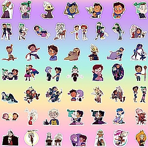 100 PCS The owl House Stickers for Water Bottle,Cute Cartoon Animal Stickers Vinyl Waterproof Stickers for Bumper,Skateboard,Laptop,Phone, Guitar,Kawaii Stickers Gift to Kids Teens Friends Family