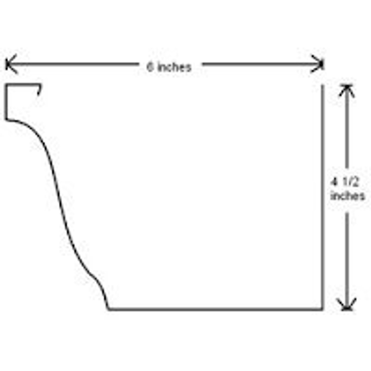 6 Inch Quick Hidden Rain Gutter Hanger Bracket Incudes Pre-Inserted Screw (25 Pack)