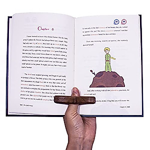 ADOTBLOB Book Page Holder Handmade Walnut Thumb Bookmark Book Lovers Gifts Novel Reading Accessories Gifts for Readers Large