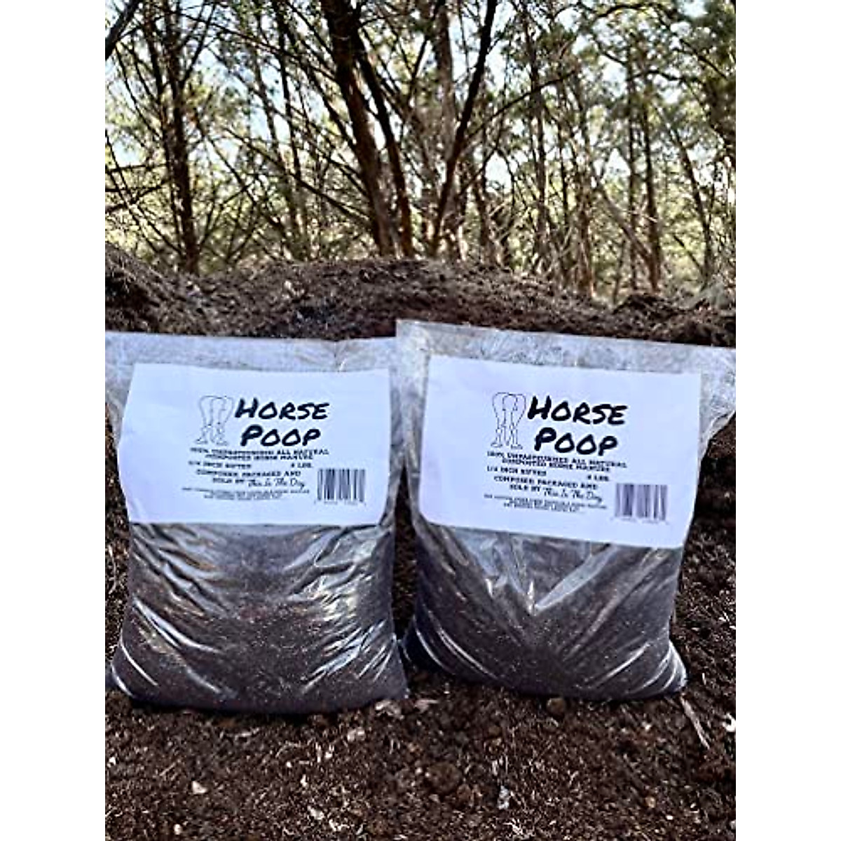 Horse Manure Garden Fertilizer, 100% Natural Aged Unpasteurized Composed and Sifted Plant Food by Horse Poop