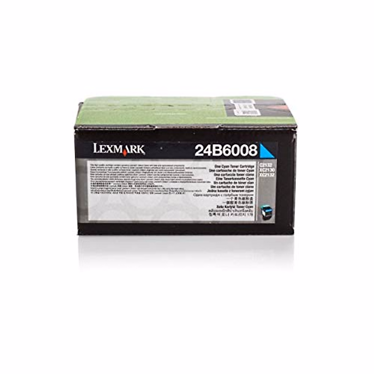 Lexmark 24B6008 XC2130 XC2132 Toner Cartridge (Cyan) in Retail Packaging