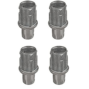 Stainless Steel Adjustable Bullet Feet for 1-5/8" O.D Tubing | Set of 4