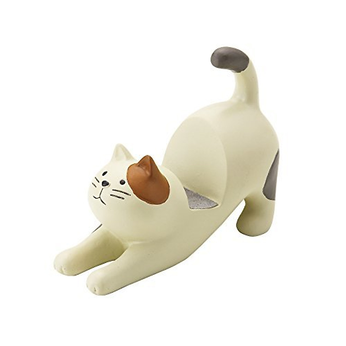 DECOLE: CONCOMBRE Cream Cat with Brown Ear Patch Smartphone Stand