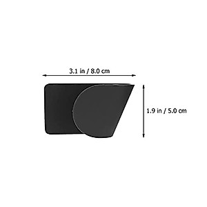 FRCOLOR 4pcs Pot Lid Holder Wall- Mounted Pot Lid Storage Rack Punch- Free Pan Cover Hanger Cutting Board Stand Kitchen Tools Shelf for Cupboard Cabinet Door Organizer Black