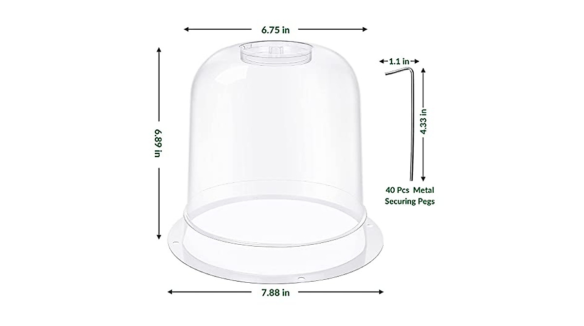 SOLIGT Garden Cloche Set for Seedlings & Plants | Durable Protection