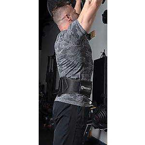 ROBOX Weight Lifting Belt, Lumbar Support, Powerlifting, Gym, Workout, Deadlift, Squat, Back Support 6" Neoprene Padded Self-Lock Buckle Belt for Men and Women (Small)