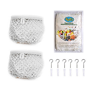 Stuffed Animal Net Or Hammock, Teddy Bear Holder Nets,White Toy Hammock for Stuffed Animals Storage, 2 Pack - XWGJ