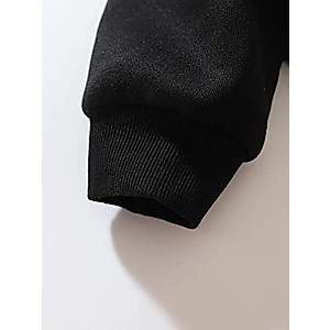 LOFAAC Women Fleece Full Zip Up Cropped Hoodie Sweatshirt 90s Long Sleeve Drawstring Hooded Crop Jacket Top(L,US,Women,Black)