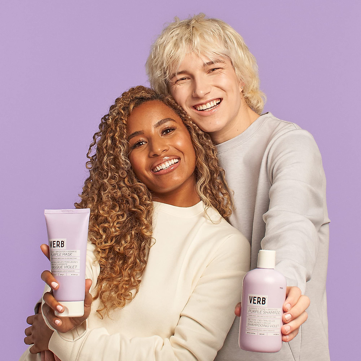 VERB Purple Shampoo - Vegan Toning Shampoo for Blonde, Grey and Silver Hair - Free of Harmful Sulfates and Paraben - Purple Color Corrector to Reduce Yellow Brassy Tones, 12 fl oz