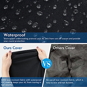 FORSPARK Air Conditional Cover for Outside Units AC Cover for Outdoor Central Durable Waterproof-Fits up to 28 × 28 × 30 inches