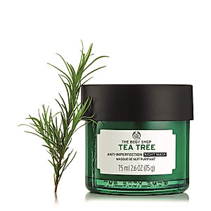 The Body Shop Tea Tree Anti-Imperfection Night Mask, 2.6 Fl Oz (Vegan)