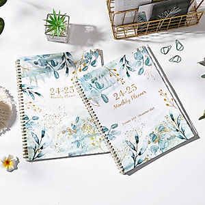 2024-2025 Monthly Planner - Monthly Planner 2024-2025, January 2024 - December 2025, 8.5" x 11", 2 Year Monthly Calendar, Monthly Planner 8.5''x11'' with Monthly Tabs, Double Back Pocket, Large Blocks