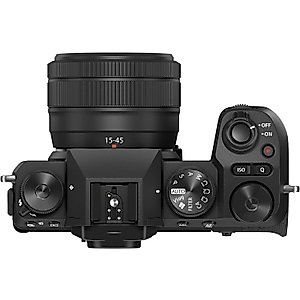 FUJIFILM X-S20 Mirrorless Camera with 15-45mm and Sigma 18-50mm f/2.8 DC DN Contemporary Lens Bundle with 128GB Memory Card, Vlogger Tripod and More Accessories, Ideal Vlogging Kit (15pc Bundle)