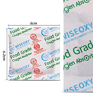 Wisesorb Oxygen Absorbers for Food Storage 300CC 100 Packets, Food Grade Oxygen Absorbers, O2 Absorbers Food Grade for Food Storage
