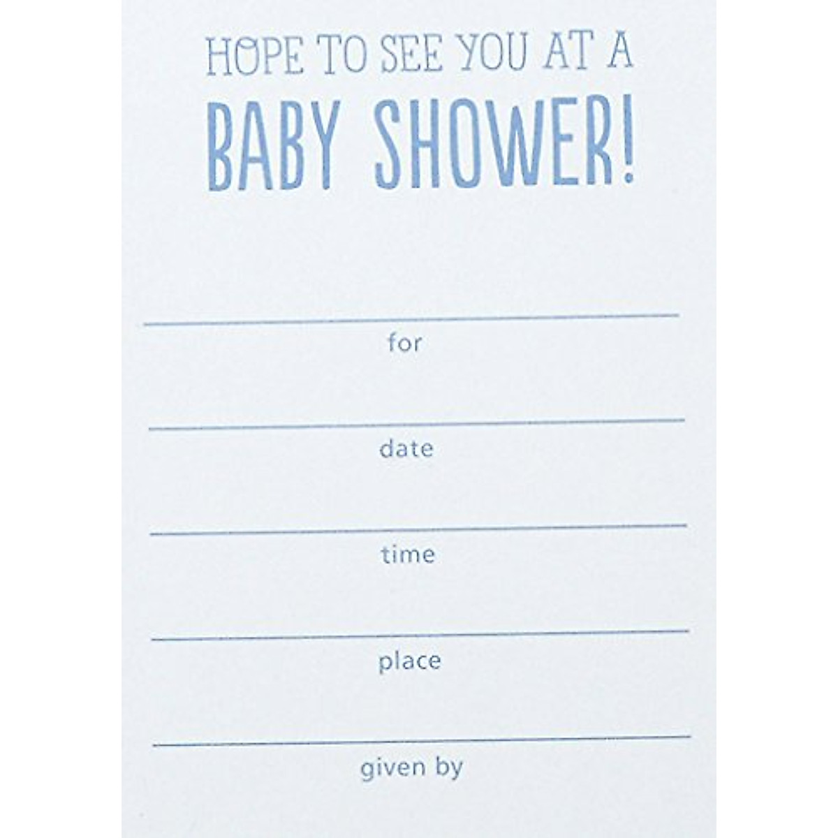 Hallmark Baby Shower Invitations, Onesie (Pack of 10 Invites and Envelopes for Baby Boy) (5INH6191)