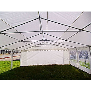 AMERICAN PHOENIX Party Tent 40x20 Heavy Duty Large White Commercial Fair Shelter Wedding Events Canopy Tent (White, 20x40)