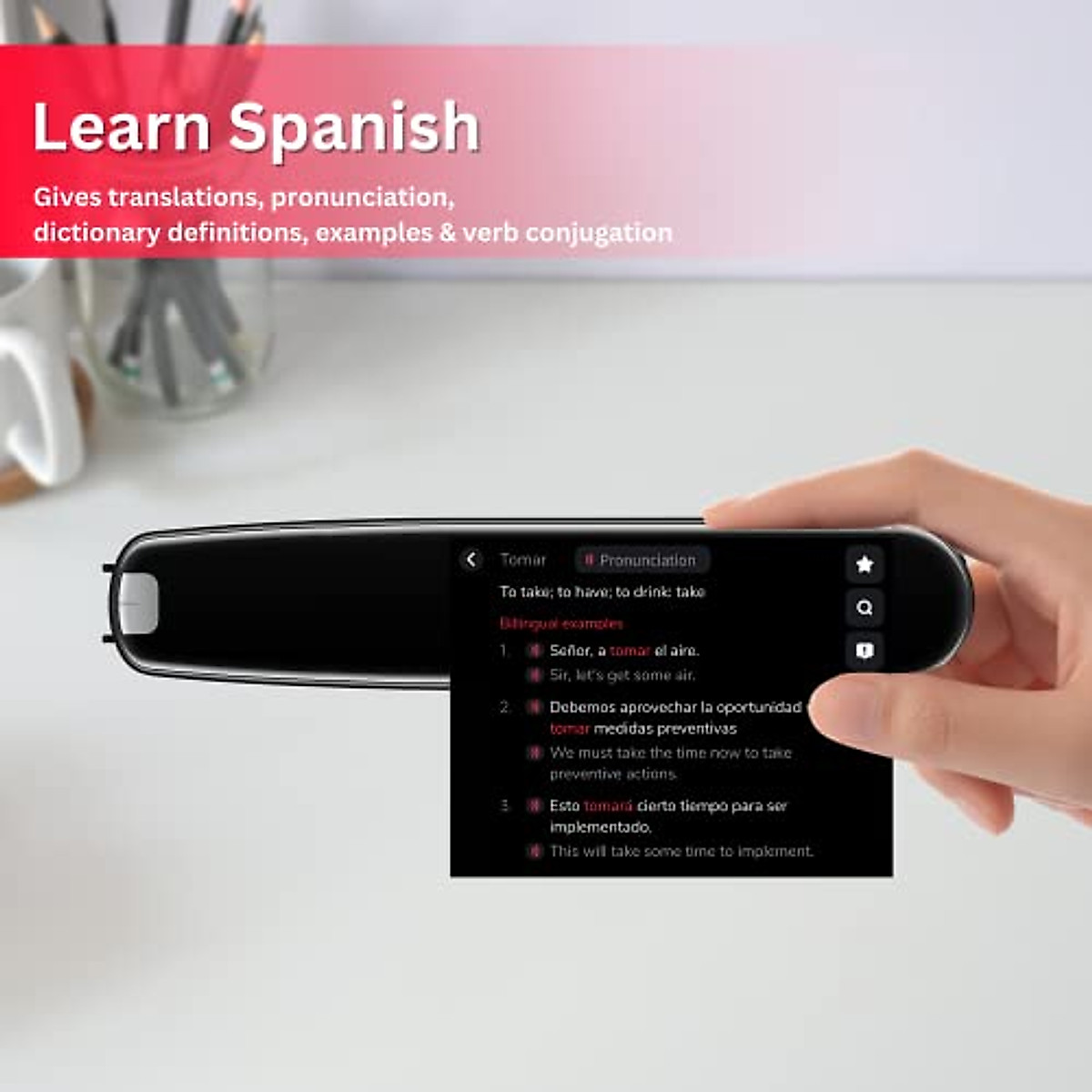 Youdao Dictionary Pen 3 | Scanning Pen for Dyslexia, Translator & Language Learning Pen for Chinese, Spanish & English | Exam Reader Pen | Electronic Dictionary 2.7.0 & 2.7.1 System