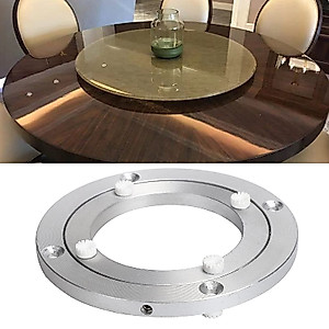 Silent Turntable Improved Cabinet & Drawer Organization Lazy Susans Mute Aluminum Alloy Non‑Slip Rotating Turntable Hardware for Dining‑Table of Homes and Hotels[5 inches]