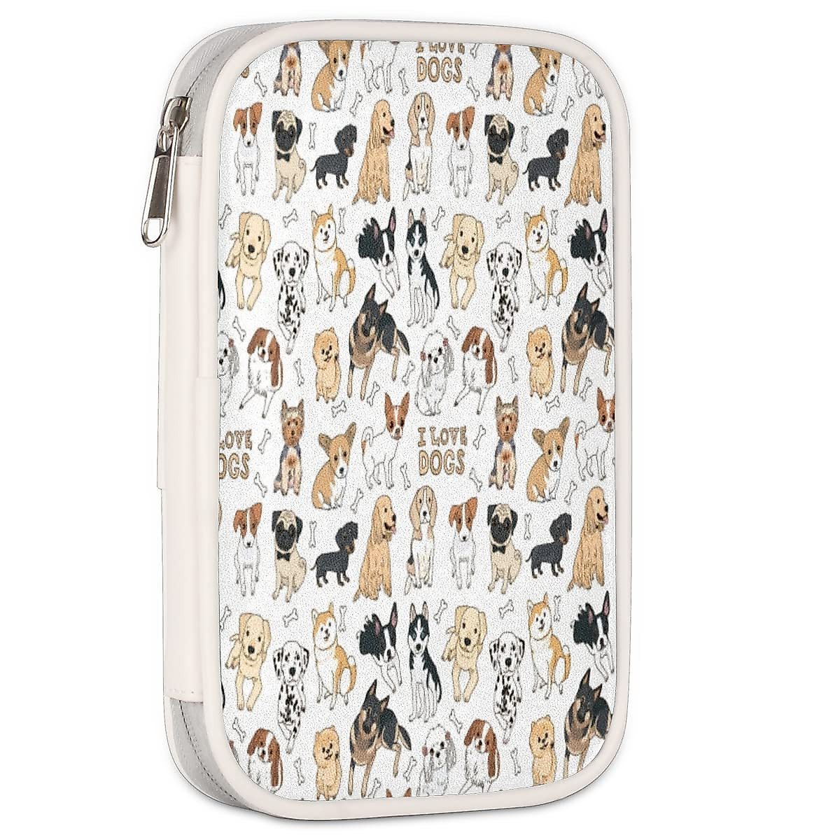 Animal Dog Cute Pencil Case Cute Doodle Gog Pencil Box for Kids Large Capacity Students Stationery with Compartments School Boys Accessories Storage Box Organizer Pencil Bag for Boys Girls Toddlers