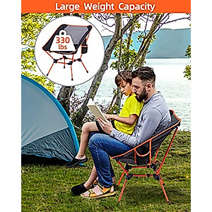 Sportneer Lightweight Portable Folding Camping Chair 2Pack Compact Beach Camp Chairs for Adults Foldable Backpacking Chair Outdoor Collapsible Chair for Camping Hiking Lawn Picnic Travel