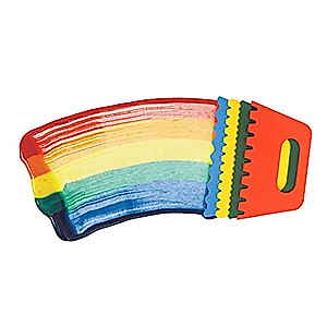 4 Pieces Paint Scrapers Plastic Paint Scrapers for Art DIY, Multicolor